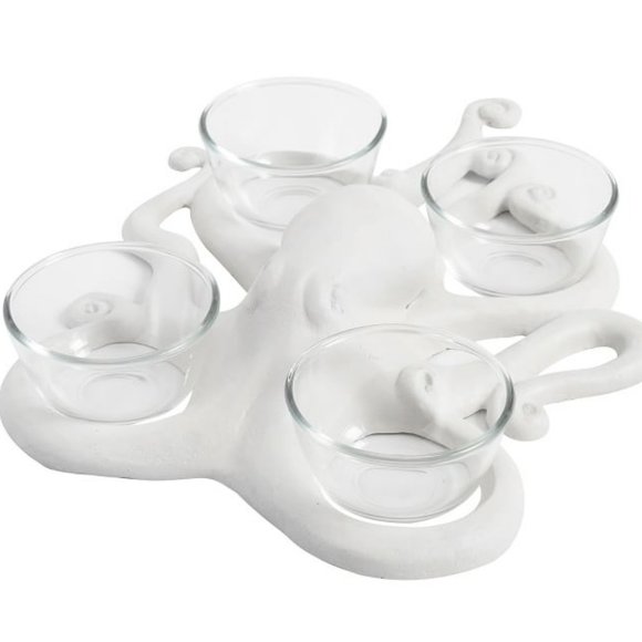 Pottery Barn | Dining | New Pottery Barn Octopus Condiment Server Set ...
